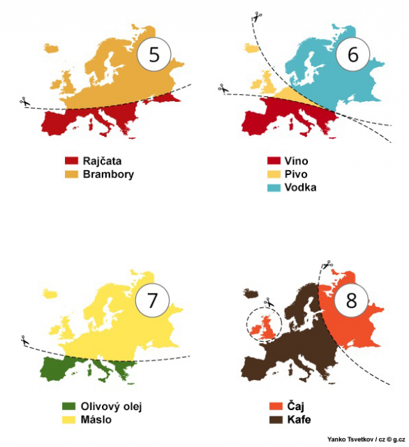 20 smysluplných možností, jak rozdělit Evropu: přestřihnem ji vejpůl ...